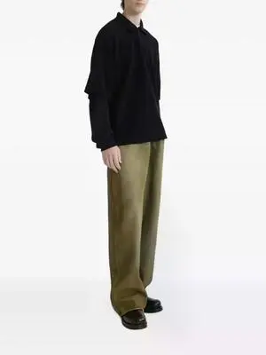 AGOLDE Curren Layered-sleeve Polo Shirt