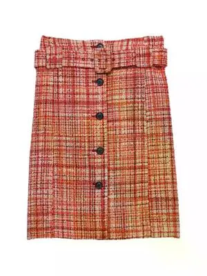 Prada Tweed Midi Skirt
