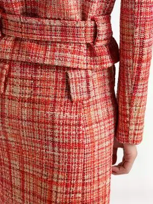 Prada Tweed Midi Skirt