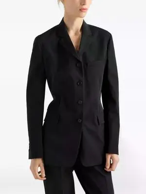 Prada Single-breasted Techno Stretch Jacket