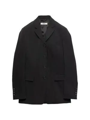Prada Single-breasted Techno Stretch Jacket - Black