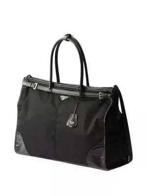 Prada Bonnie Re-nylon And Leather Tote Bag