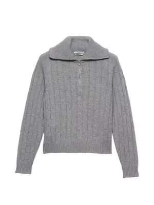 Prada Re-cashmere Polo Sweater