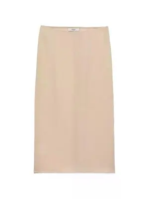 Prada Triple-chiffon Midi Skirt - Neutrals