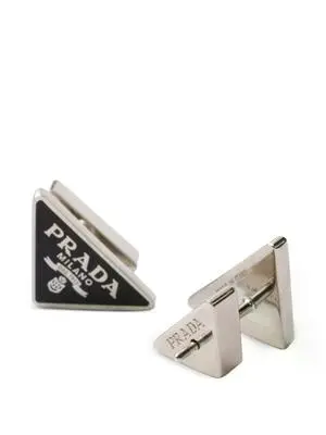 Prada Enameled Metal Earrings