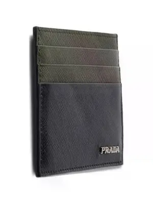 Prada Logo-plaque Leather Card Holder