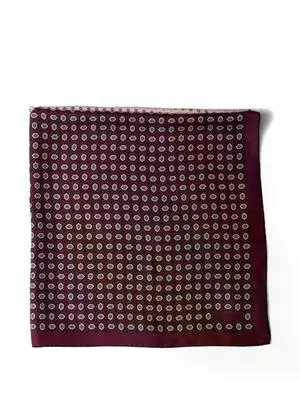 Prada Printed Silk Twill Scarf 90 - Purple
