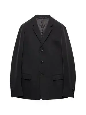 Prada Notch-lapel Single-breasted Blazer - Black