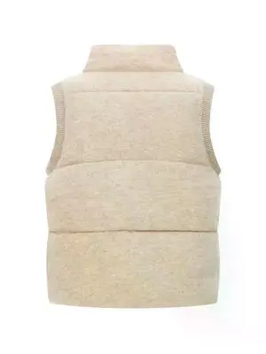 Hugo Padded Gilet In Virgin Wool And Cashmere