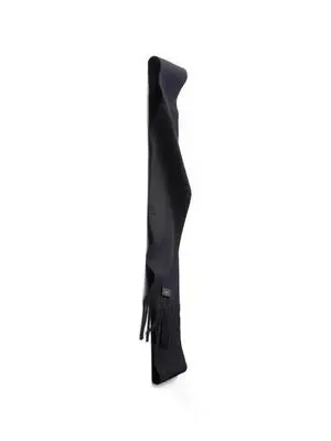Prada Logo-patch Scarf - Blue