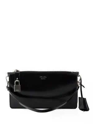 Prada Brushed Leather Mini-pouch - Black