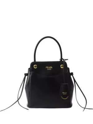 Prada Carry Mini Leather Handbag - Black