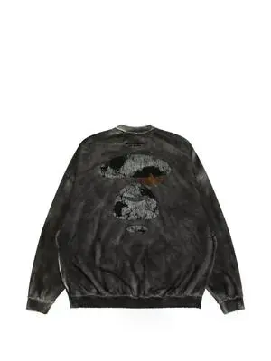 AAPE BY *A BATHING APE X Alpha Industries Logo-print Washed Sweatshirt