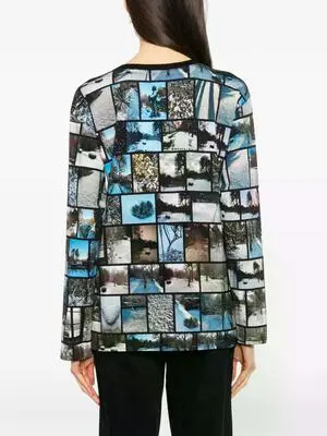 AGNES B. Photographic-print Long-sleeve T-shirt