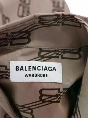 Balenciaga Bb Monogram Short-sleeve Shirt