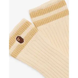 A BATHING APE Chunky Ribbed Cotton Crew Socks
