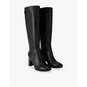 Kurt Geiger Stride 90 Heeled Leather Knee-high Boots