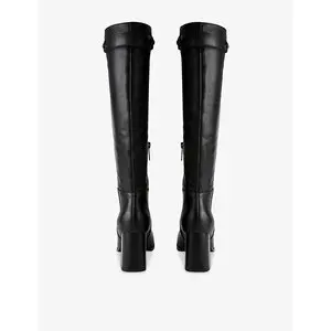 Kurt Geiger Stride 90 Heeled Leather Knee-high Boots