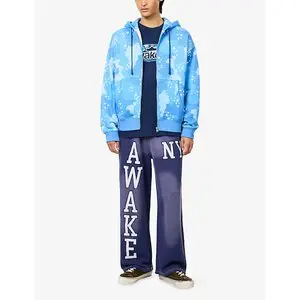 AWAKE NY Camo Crown Logo Zip Cotton Hoody