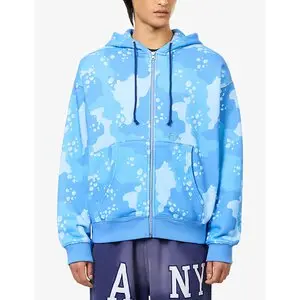 AWAKE NY Camo Crown Logo Zip Cotton Hoody