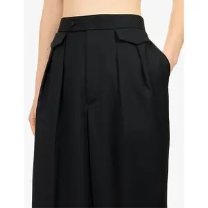 Issey Miyake Honest Wide-leg Wool Blend Trousers