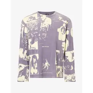 BETTER WITH AGE Sable All Over Print Cotton Top - Black