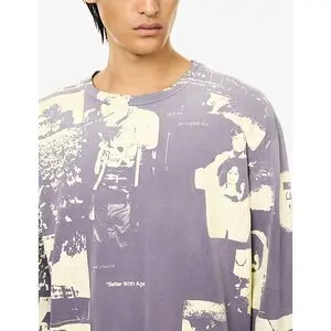 BETTER WITH AGE Sable All Over Print Cotton Top