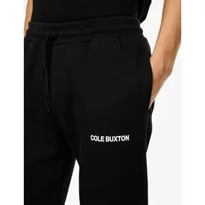 COLE BUXTON Logo-print Slip-pocket Cotton Jogging Bottoms