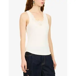 Zimmermann Lace Trim Cotton Tank Top