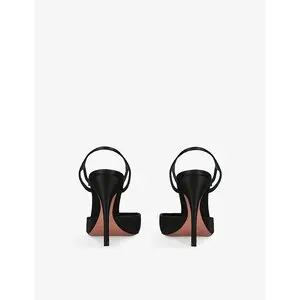 Amina Muaddi Carolyn 100 Heeled Satin Pumps