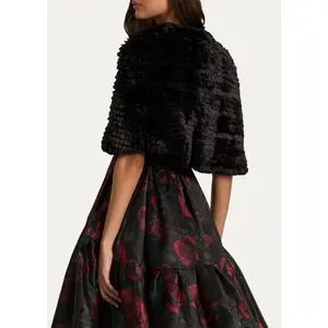 Alice + Olivia Deirdre Faux Fur Cape