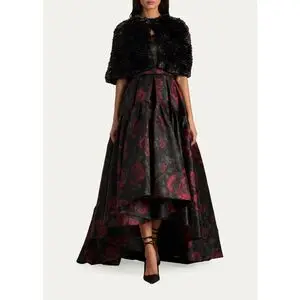 Alice + Olivia Deirdre Faux Fur Cape