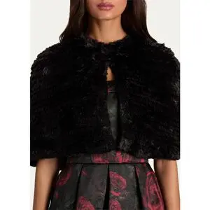 Alice + Olivia Deirdre Faux Fur Cape