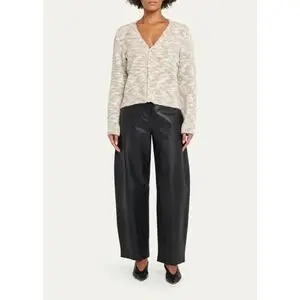 STUDENBURG Jaspe Cloud Boucle V-neck Cardigan
