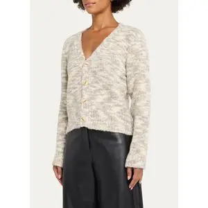 STUDENBURG Jaspe Cloud Boucle V-neck Cardigan