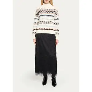 A.L.C. Phoebe Fringed Midi Skirt