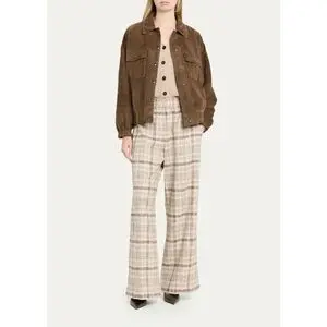 Brunello Cucinelli Couture Suede Collared Jacket