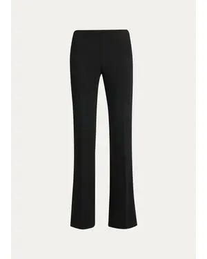 THE ROW Itolo Low-rise Bootcut-leg Tailored Pants - Black