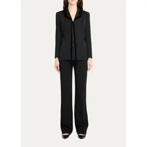 THE ROW Itolo Low-rise Bootcut-leg Tailored Pants