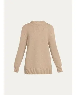 THE ROW Torin Cashmere Crewneck Sweater - Sand