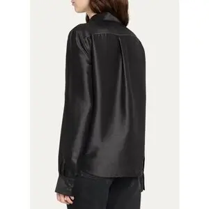 THE ROW Katune Silk Mikado Button-down Shirt