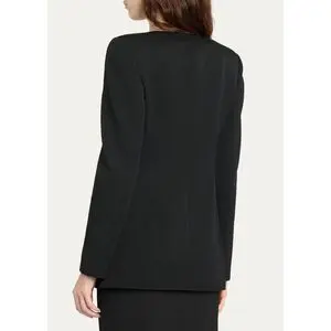 THE ROW Ihami Single-breasted Wool Collarless Jacket