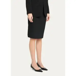 THE ROW Larco Wool Pencil Skirt