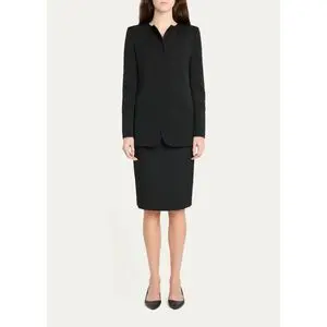 THE ROW Larco Wool Pencil Skirt