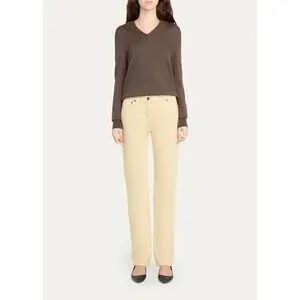 THE ROW Imma Mid-rise Denim Straight-leg Jeans