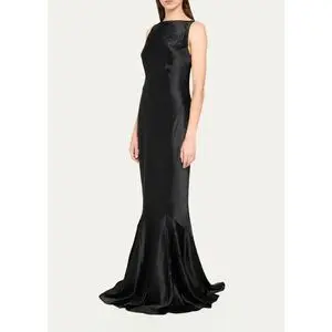 Retrofete Ambrosia Satin Open-back Gown