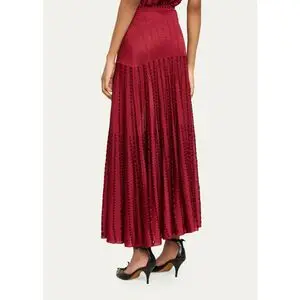 Ulla Johnson Lilah Eyelet Degrade Midi Skirt