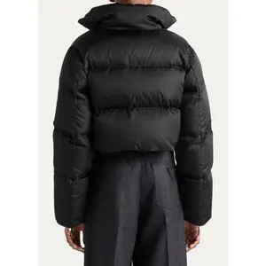 Prada Cropped Re-nylon Down Jacket
