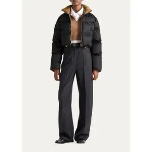 Prada Cropped Re-nylon Down Jacket