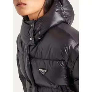 Prada Re-nylon Transformable Hooded Down Jacket